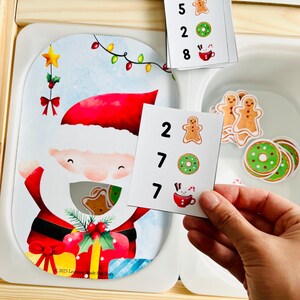 Feed Santa Flisat Insert, Christmas Counting Activity, Printable ...