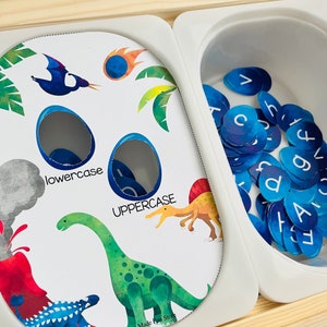 Dinosaur Eggs Sorting Letters Printable Flisat Insert, Trofast Insert ...