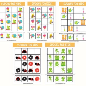 Spring Sudoku Games, Spring Matching Games, Learning Activities for ...