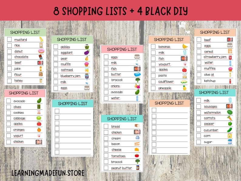 Grocery Shopping Game: Pretend Play Activity (digital Download) - Etsy