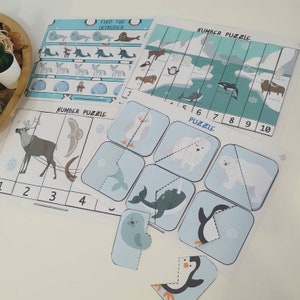 Arctic Animals Busy Book, Polar Animals Busy Binder, Learning Binder ...
