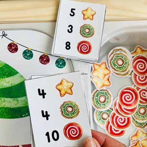 Feed the Elf Flisat Insert, Christmas Counting Activity, Printable ...