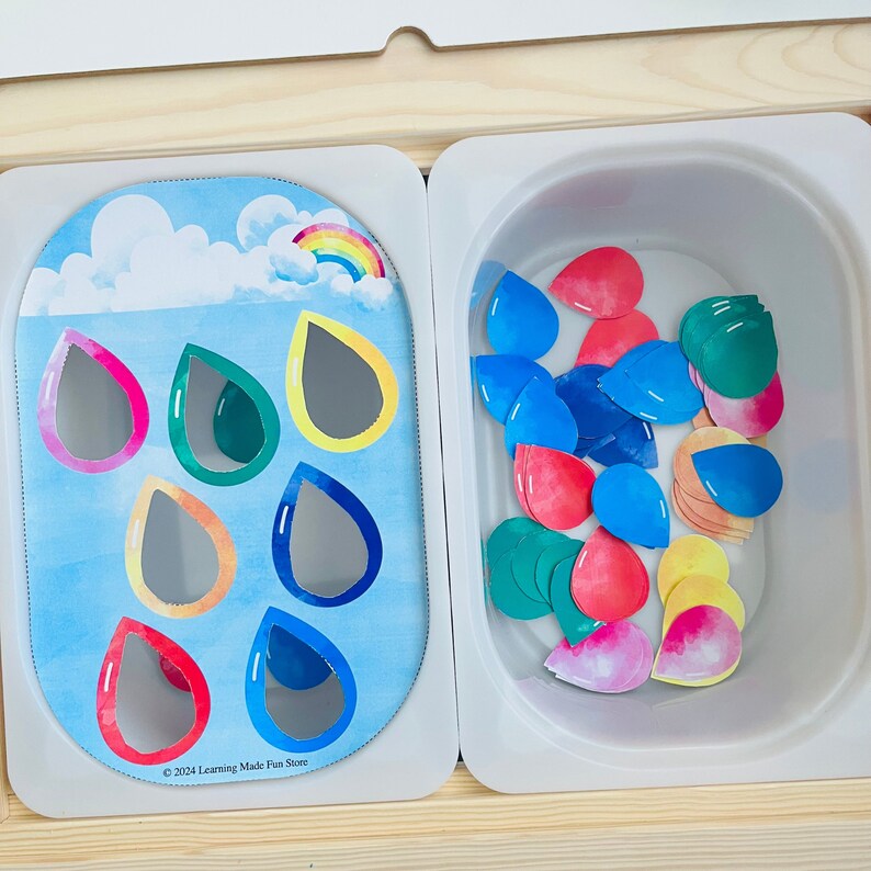 Raindrops Sort by Color, Flisat Insert, Trofast Insert, Flisat ...