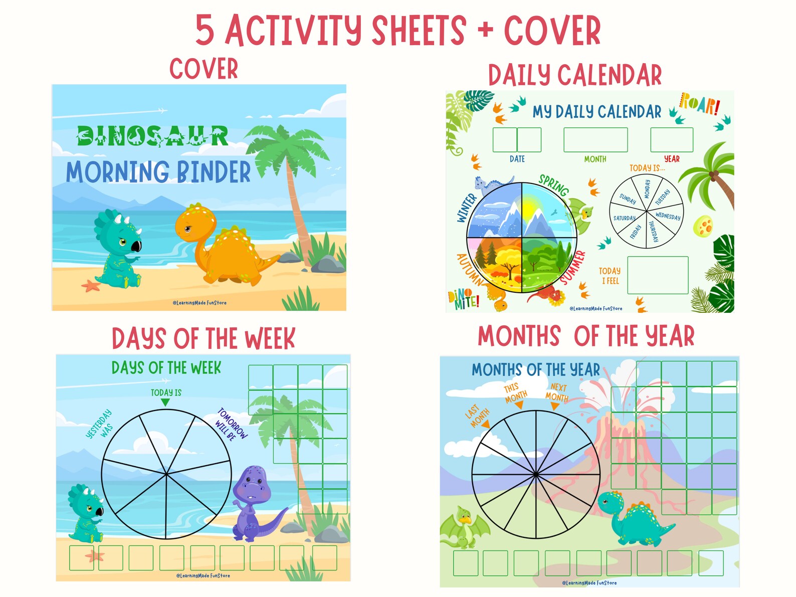 Morning Calendar Circle Time Printable Binder Preschool - Etsy