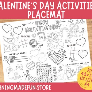 Giant Valentine's Day Coloring Poster, Valentines Coloring Page ...
