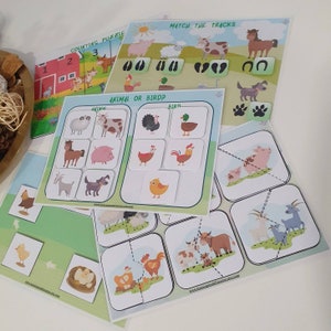 Farm Animals Busy Book, Learning Binder, Preschool Busy Book, Busy Book ...