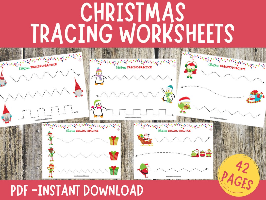 Christmas Tracing Practice, Tracing Lines, Fine Motor Skills, Tracing ...