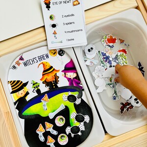 Halloween Potions Flisat Insert, Trofast Insert, Flisat Printable ...