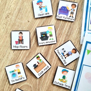 Chore Chart Kids, Daily Routine, Printable Rhythm Chart, Daily ...