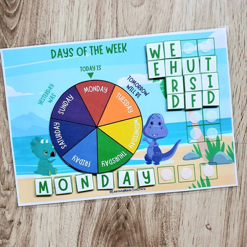 Morning Calendar Circle Time Printable Binder Preschool - Etsy