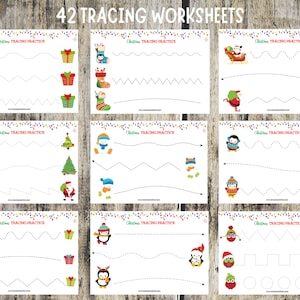 Christmas Tracing Practice, Tracing Lines, Fine Motor Skills, Tracing ...