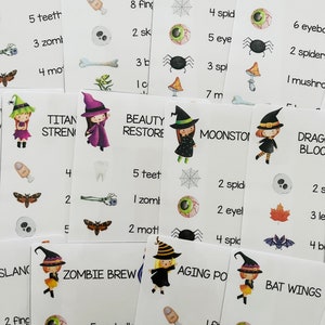 Halloween Potions Dramatic Play: Witch Brews Counting Game (PDF) - Etsy