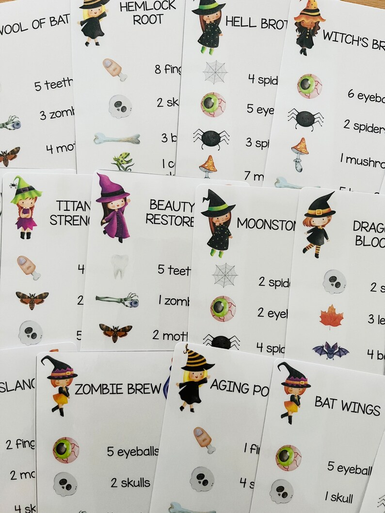 Halloween Potions Dramatic Play Witch Brews Pretend Play - Etsy