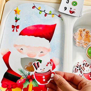 Feed Santa Flisat Insert, Christmas Counting Activity, Printable ...
