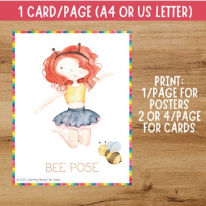 Kids Yoga Cards, Children’s Yoga Pose, Brain Breaks Flash Cards ...