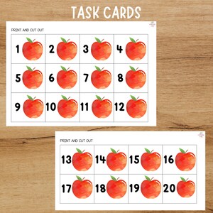 Feed the Hedgehog Counting, Printable Flisat Insert, Trofast Insert ...