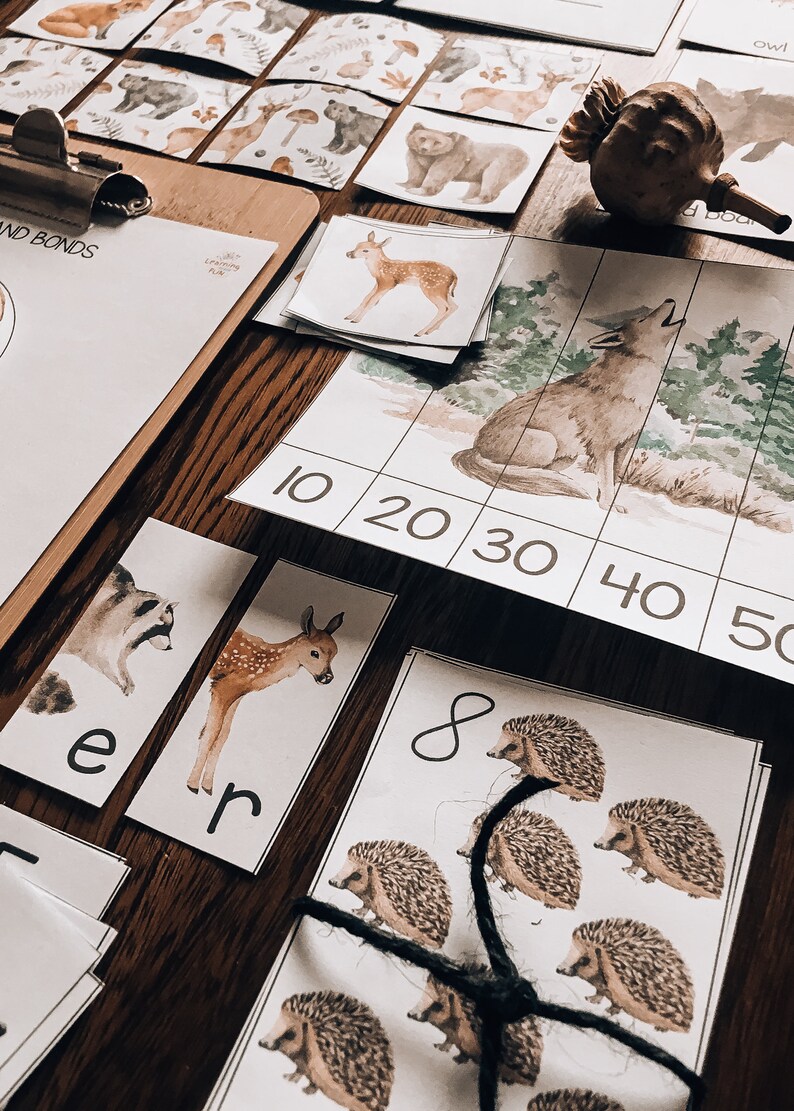 Woodland Unit Study, Forest Animals Printable (PDF) - Etsy