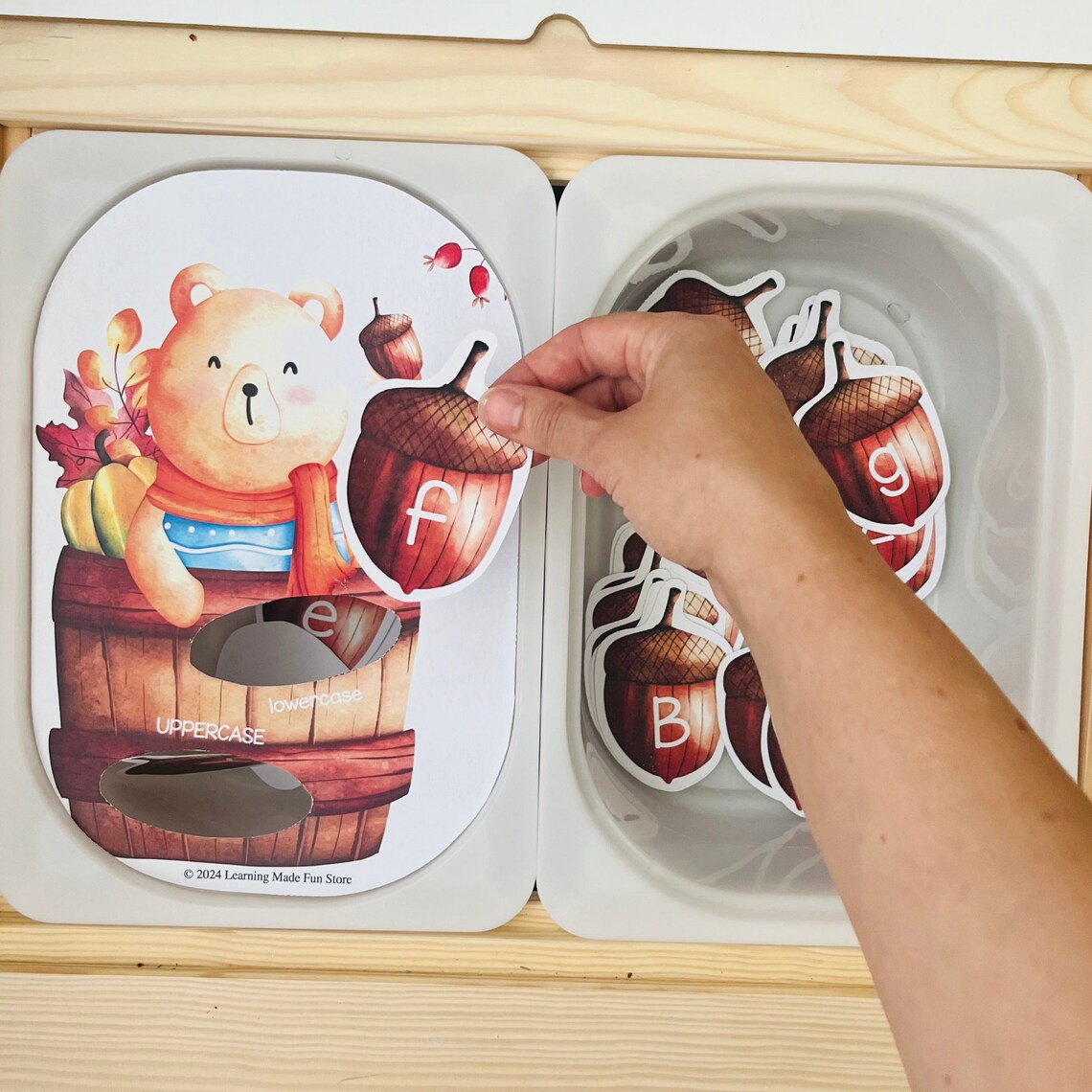 Acorn Letters Sorting, Printable Flisat Insert, Trofast Insert ...