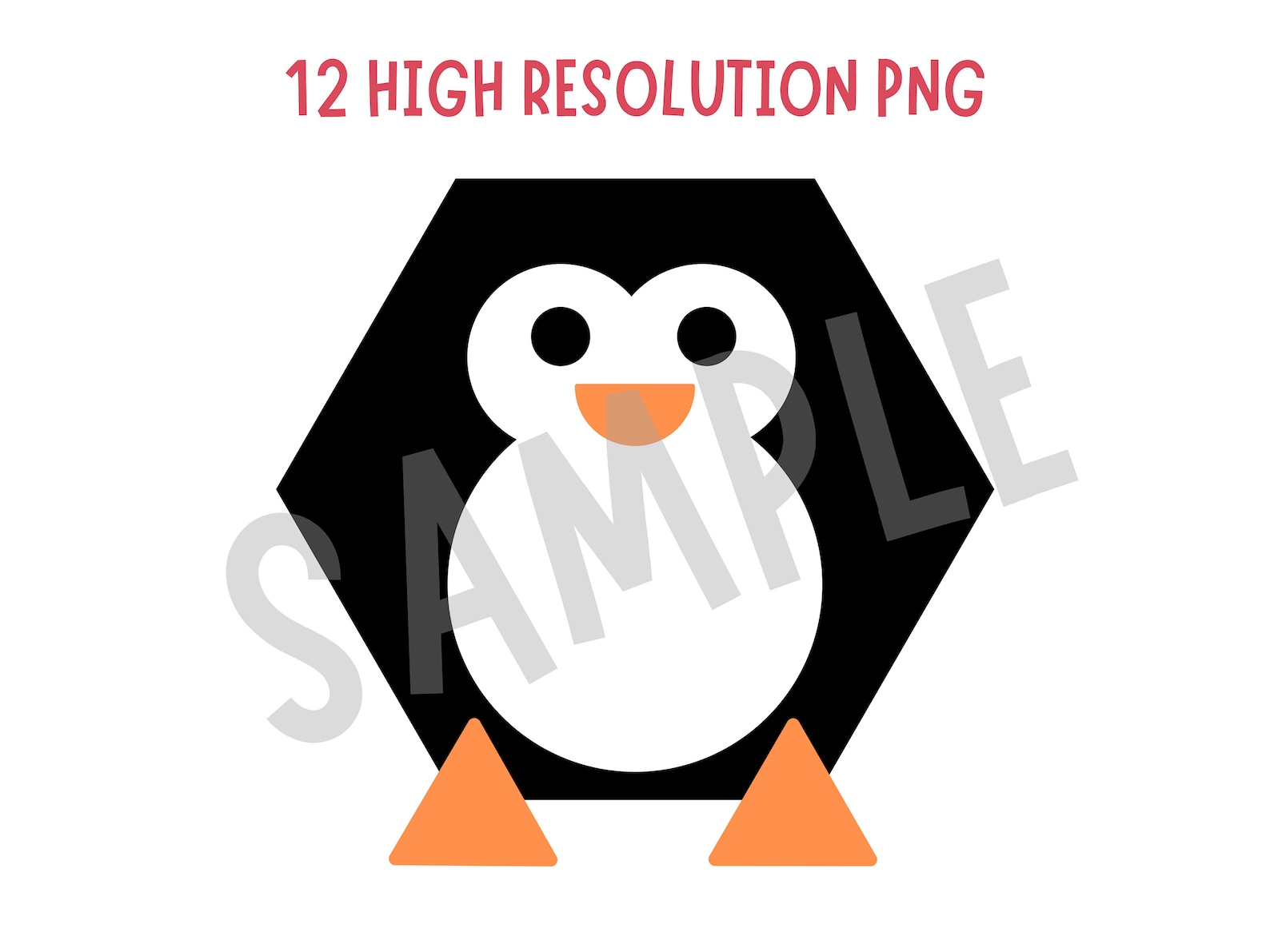 Penguin Shapes Clipart 2D Shapes Clip Art Penguins Clipart - Etsy