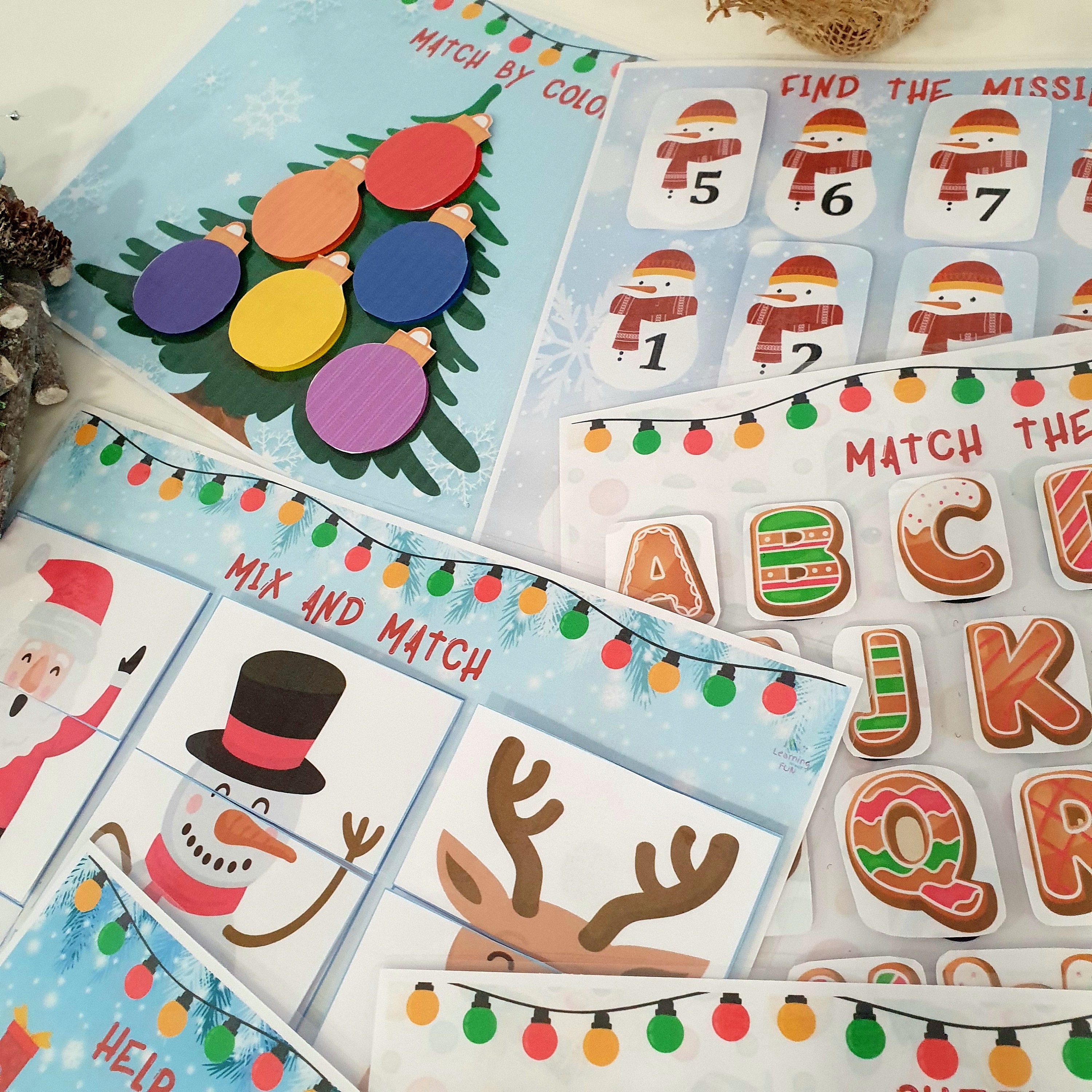 Christmas Busy Book Printable Busy Book for Toddler | Etsy UK