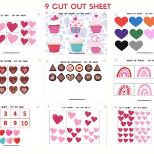 Valentines Day Busy Book, Busy Book Printable, Learning Binder ...