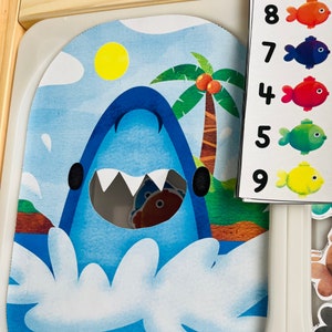 Feed Shark Count by Color, Printable Flisat Insert, Trofast Insert ...