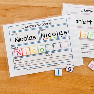 Personalized Name Tracing Worksheet: Spell & Write Activity (PDF) - Etsy