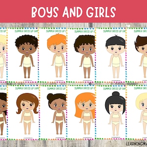 Summer Dress up Game: Paper Doll Clothing, Roll Dice Activity (PDF) - Etsy