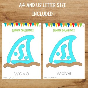 Summer Play Dough Mats Fine Motor Skills Visual Cards Play Doh Mats ...