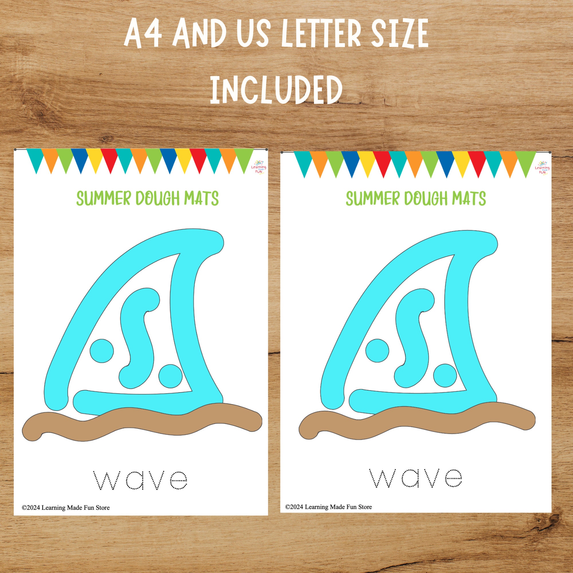Summer Play Dough Mats Fine Motor Skills Visual Cards Play Doh Mats ...