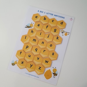 ABC Matching Game, Letter Matching, Alphabet Uppercase and Lowercase ...