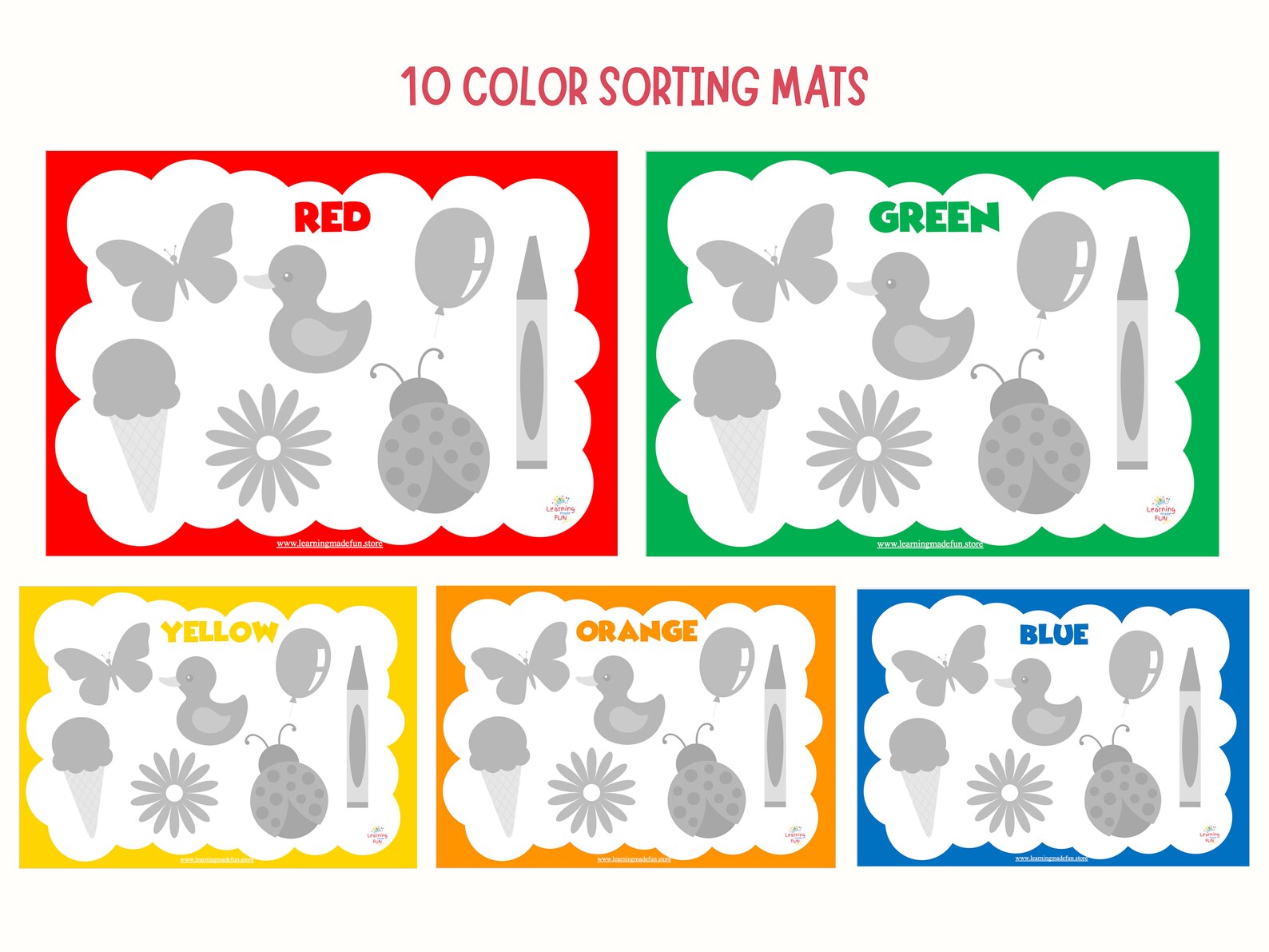 Color Matching Activities Color Sorting Toddler Busy Book - Etsy