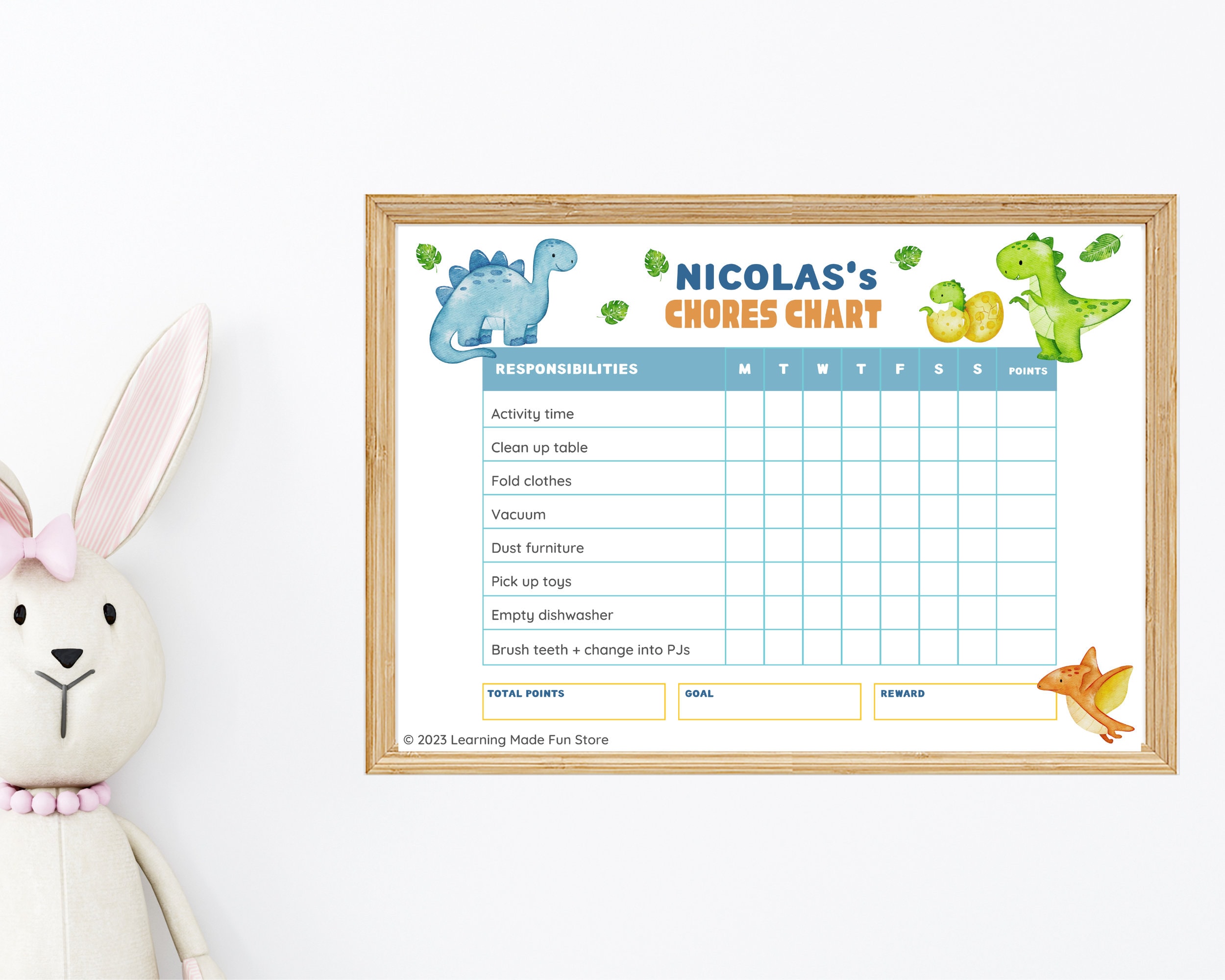 EDITABLE Dinosaurs Reward Chart Boy Behavior Chart - Etsy Australia