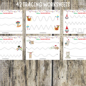 Christmas Tracing Practice, Tracing Lines, Fine Motor Skills, Tracing ...