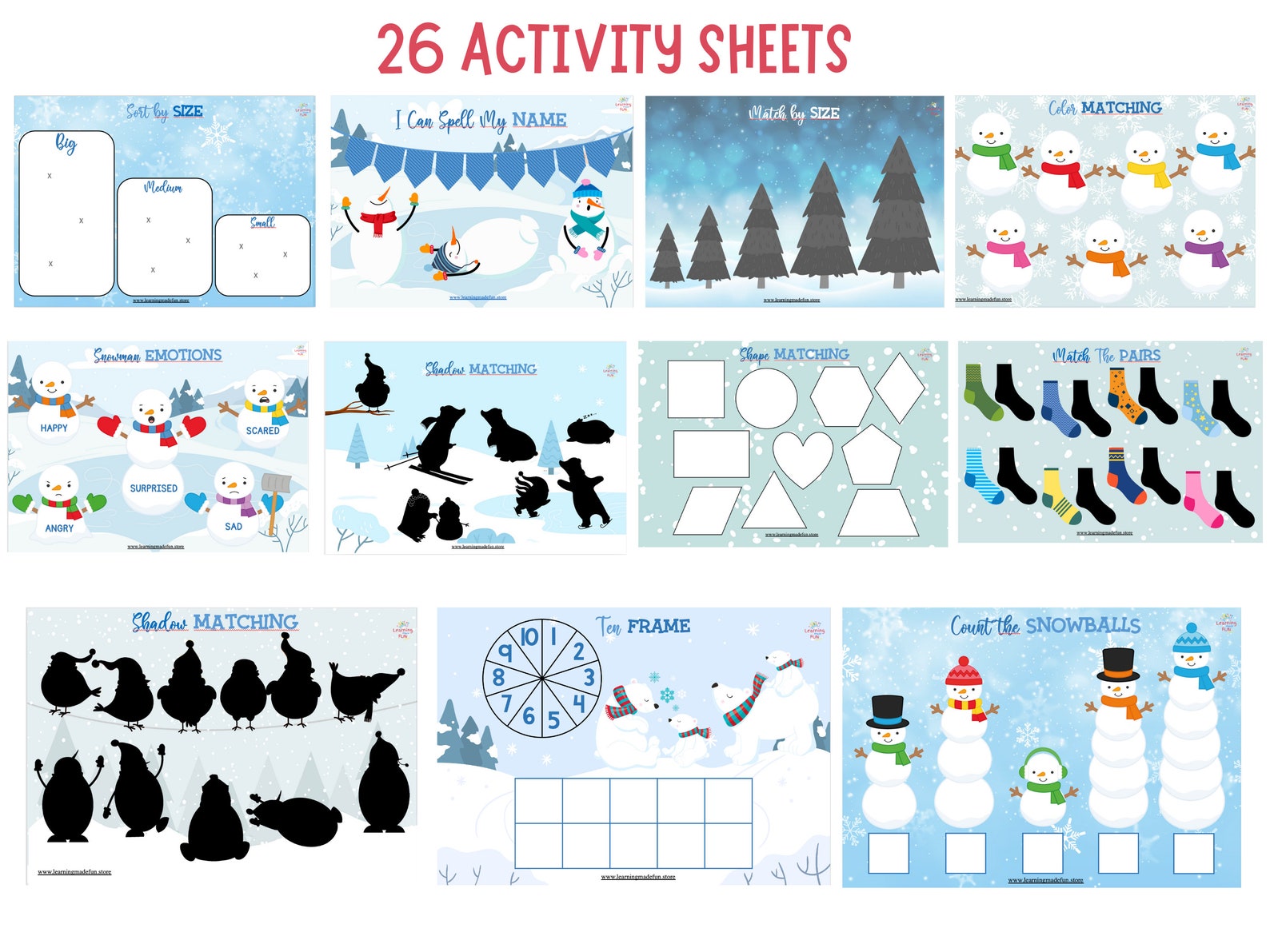 Winter Busy Book, Learning Binder, Preschool Learning Activities, Busy ...