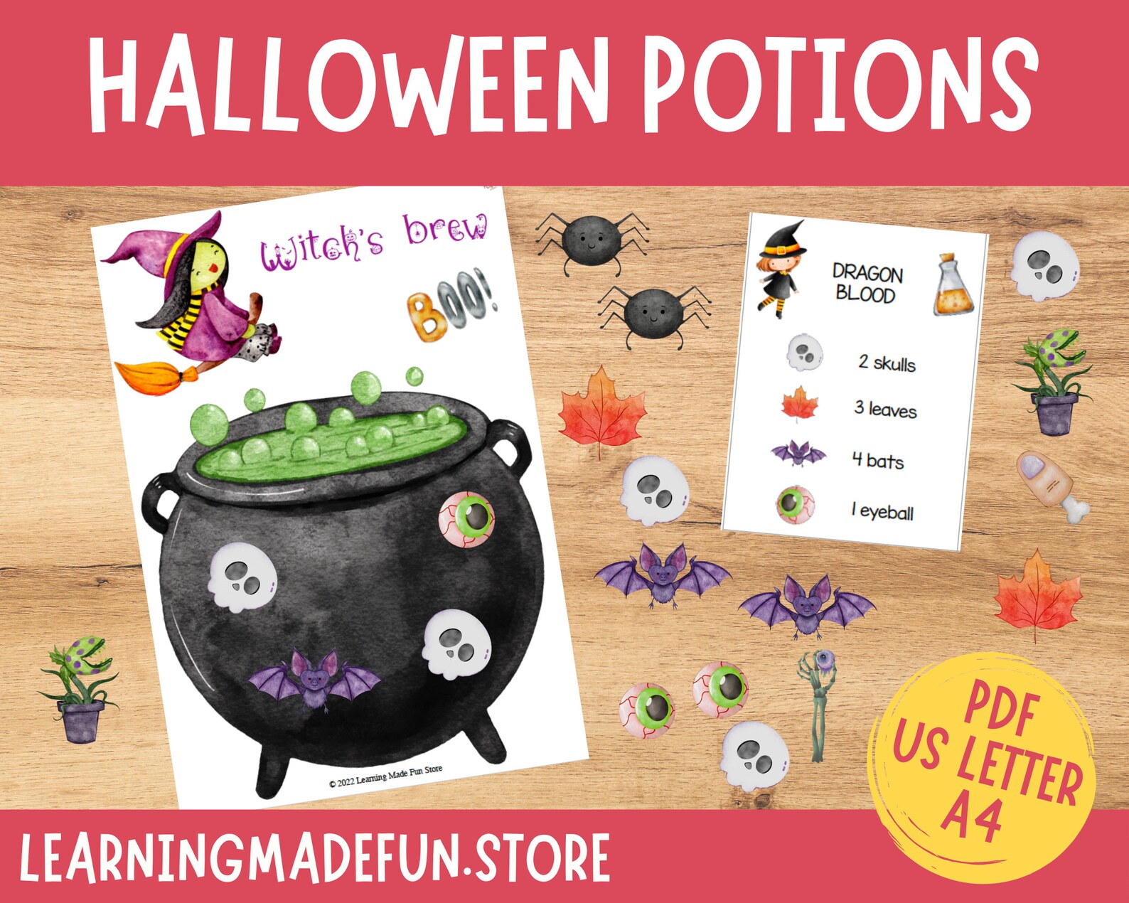 Halloween Potions Dramatic Play Witch Brews Pretend Play - Etsy