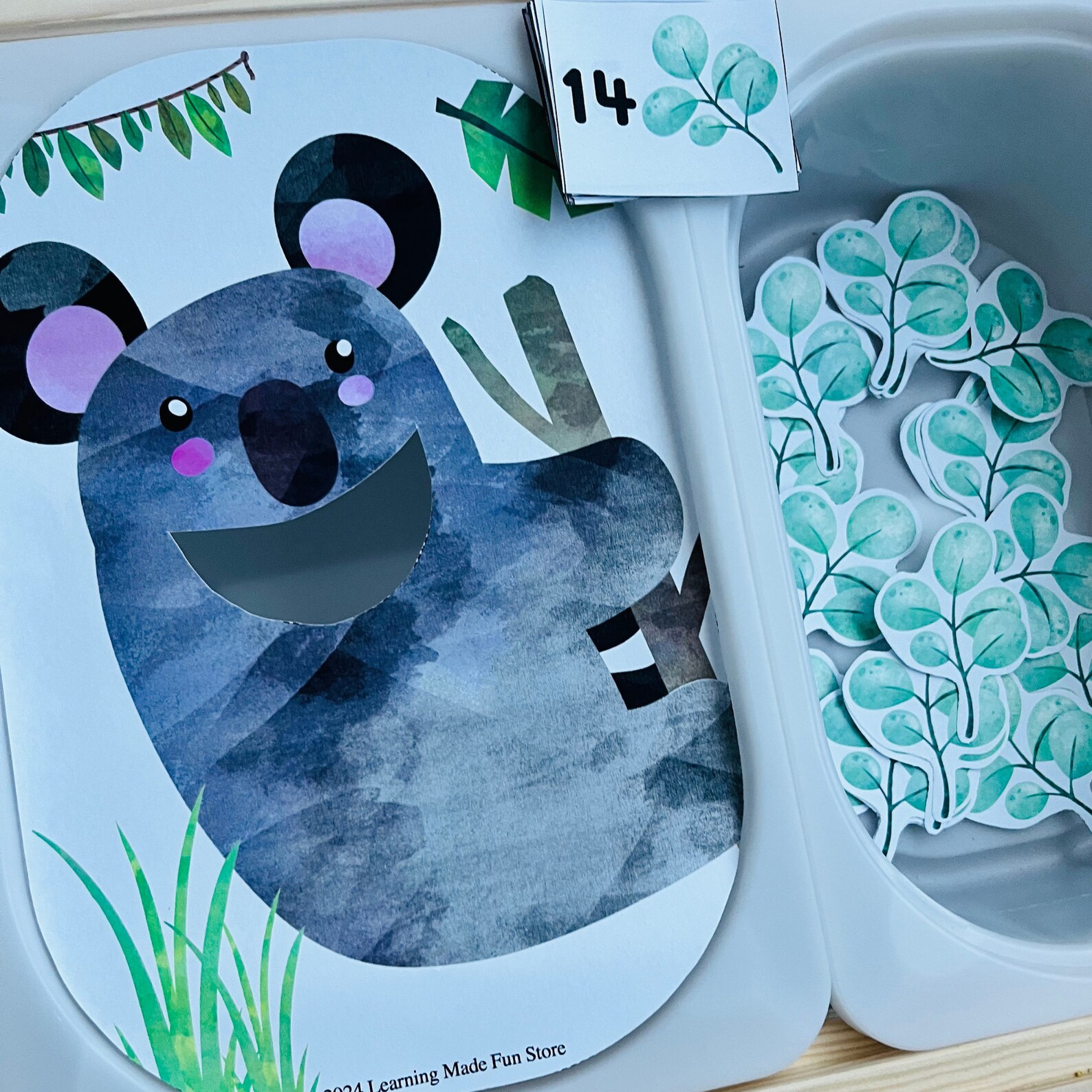 Koala Counting Flisat Insert: Preschool Pretend Play (digital Download ...