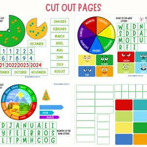 Morning Calendar Circle Time Printable Binder, Preschool, Pre-k ...