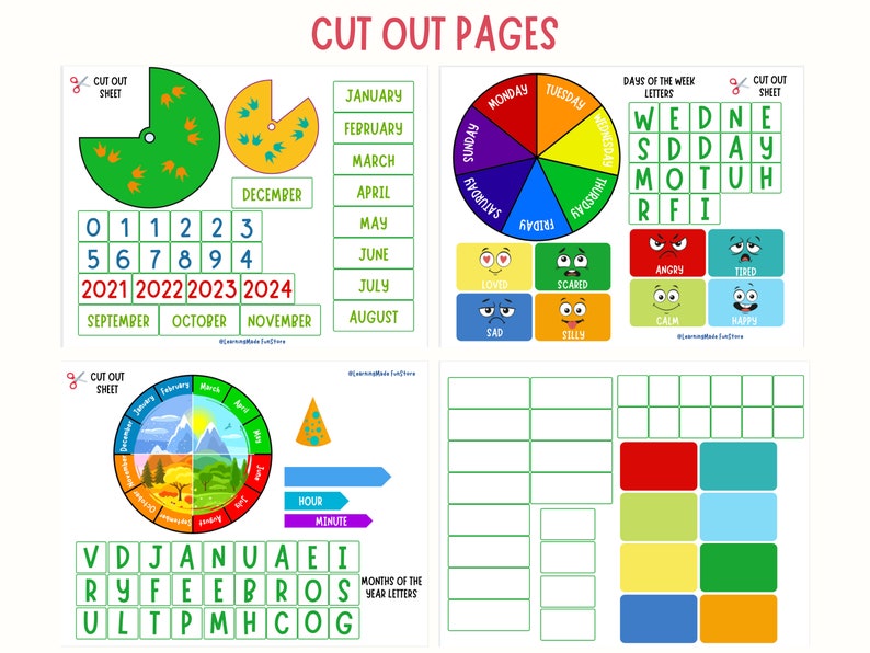 Morning Calendar Circle Time Printable Binder Preschool - Etsy