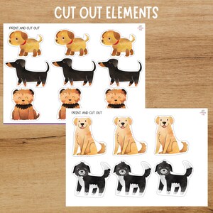 Dogs Counting, Printable Flisat Insert, Trofast Insert, Preschool ...