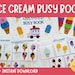 ICE CREAM Printable Busy Book, Summer Busy Book, Preschool & Toddler ...