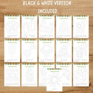 Summer Play Dough Mats Fine Motor Skills Visual Cards Play Doh Mats ...