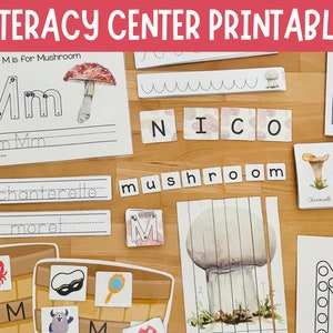 Mushrooms Unit Study: Preschool Curriculum, Montessori Activities (PDF ...