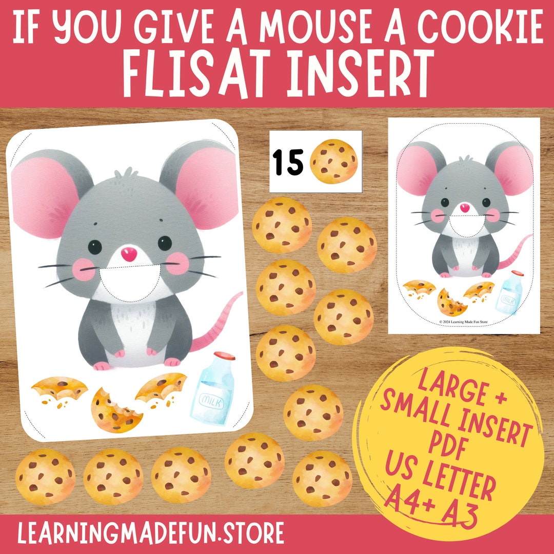 If You Give a Mouse a Cookie Counting, Printable Flisat Insert, Trofast ...