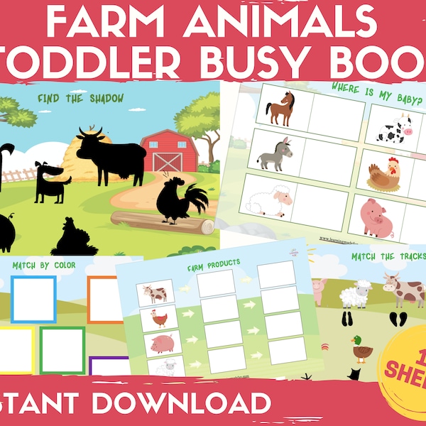 Toddler Busy Book - Etsy