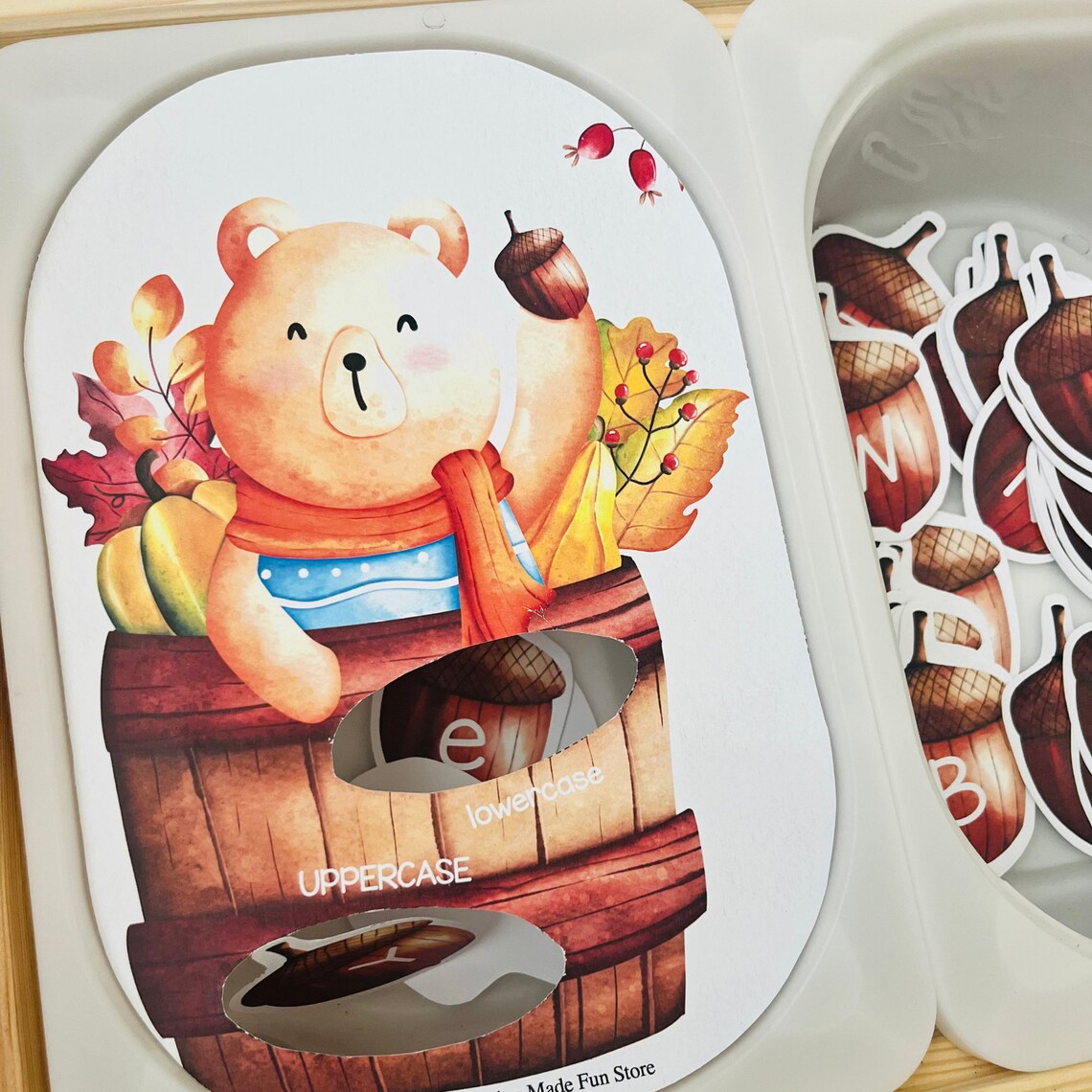 Acorn Letters Sorting, Printable Flisat Insert, Trofast Insert ...