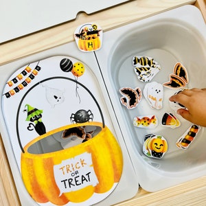 Halloween Counting Flisat Insert, Trofast Insert, Flisat Printable ...