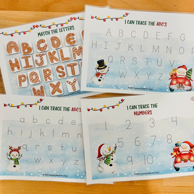 Christmas Busy Book Printable Busy Book for Toddler - Etsy