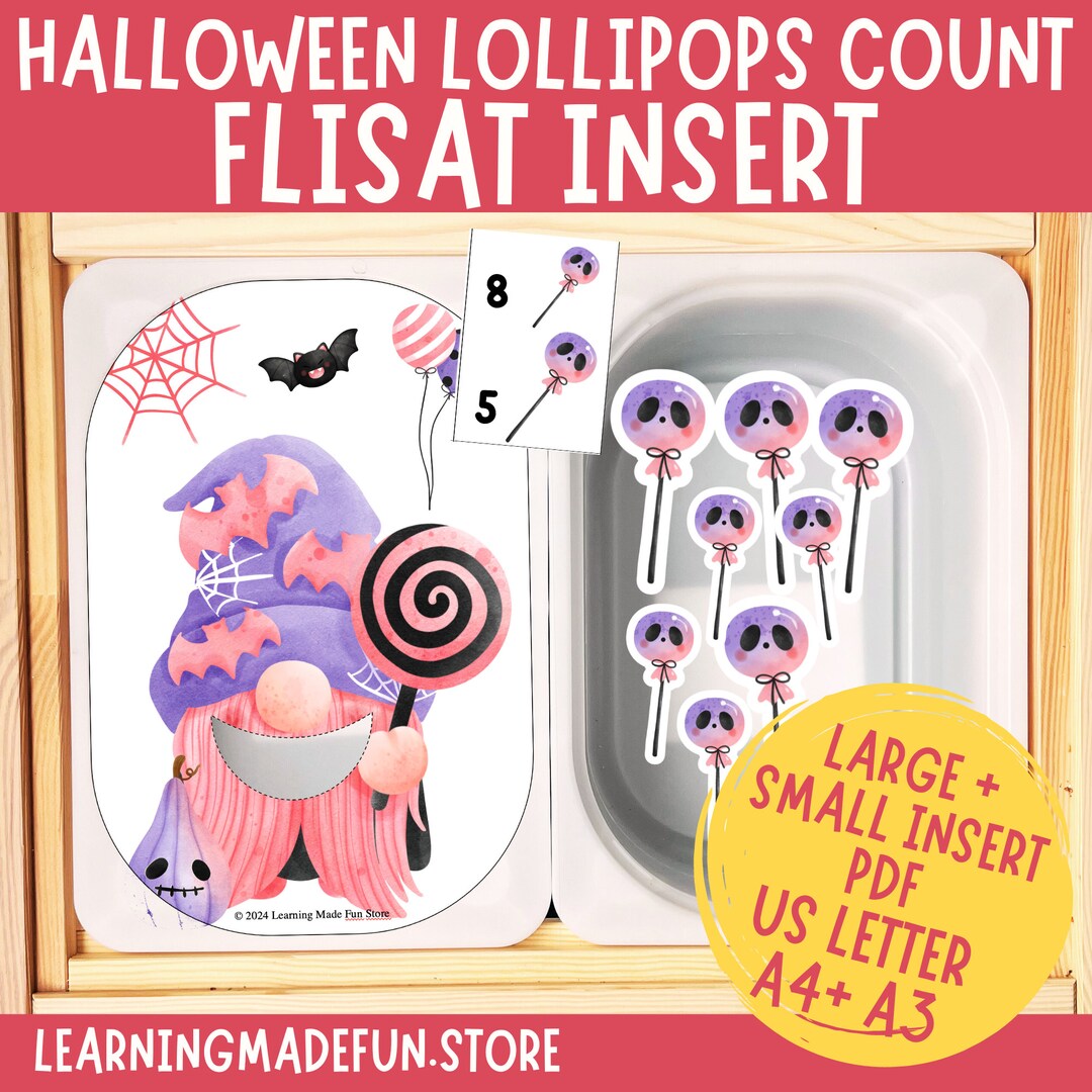 Halloween Lollipops Count by Size, Flisat Insert, Trofast Insert ...