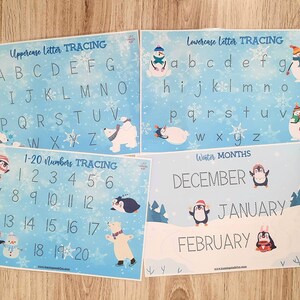 Winter Busy Book, Learning Binder, Preschool Learning Activities, Busy ...